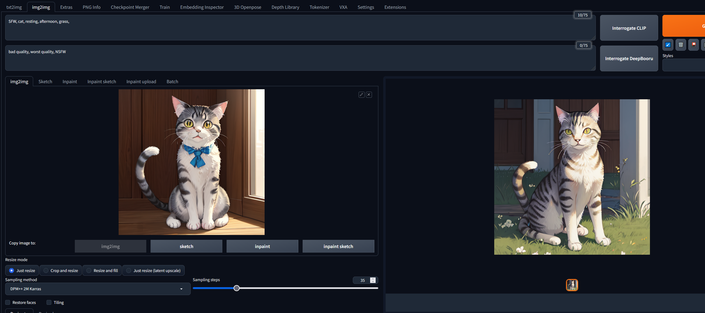 2.2 Img2Img - obsidian-mkdocs template
